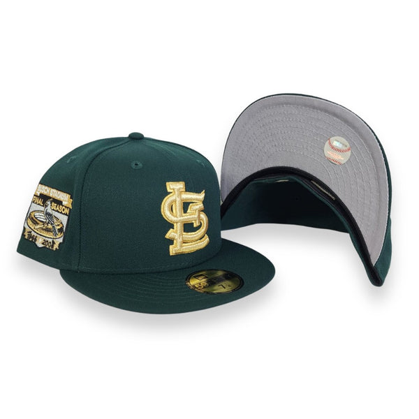 Dark Green St. Louis Cardinals Gray Bottom Busch Stadium Final Season ...