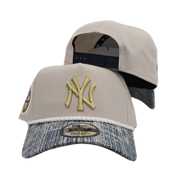 Stone New York Yankees Denim Brim Bottom 1949 World Series Side Patch ...