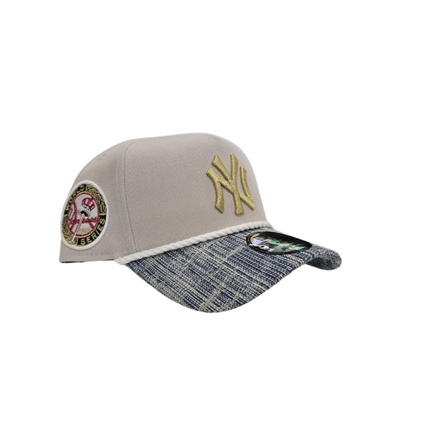 Stone New York Yankees Denim Brim Bottom 1949 World Series Side Patch ...