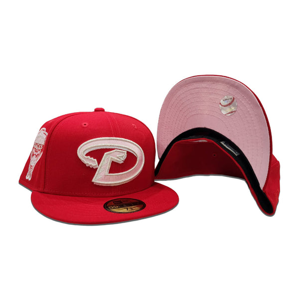 Red Arizona Diamondbacks Pink Bottom 1998 Inaugural Season Side Patch ...