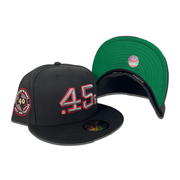 Black Houston Colt .45's Celebrating 40 Years Patch New Era Fitted ...