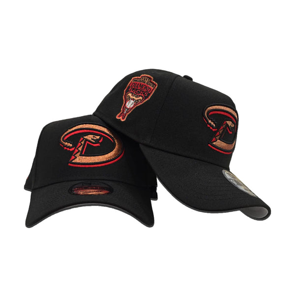 Black Arizona Diamondbacks Curved Brim Gray Bottom 1998 Inaugural Side ...