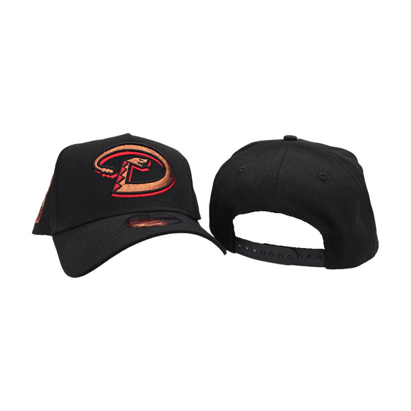 Black Arizona Diamondbacks Curved Brim Gray Bottom 1998 Inaugural Side ...