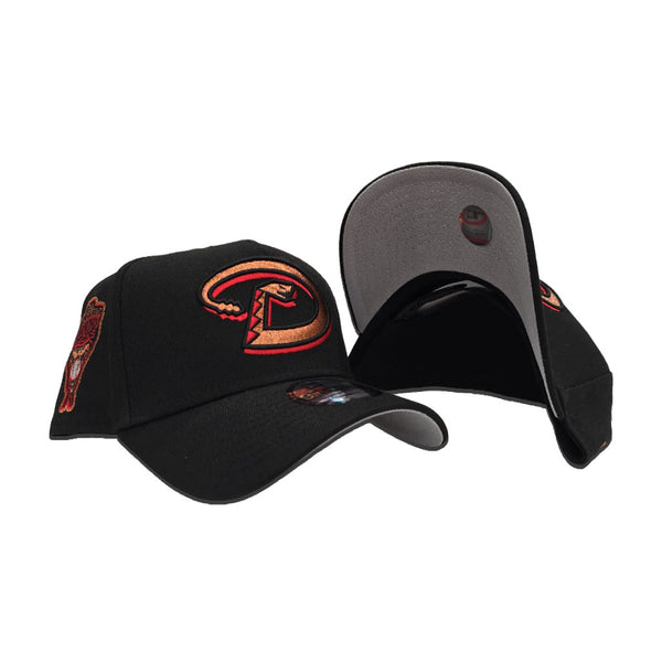 Black Arizona Diamondbacks Curved Brim Gray Bottom 1998 Inaugural Side ...