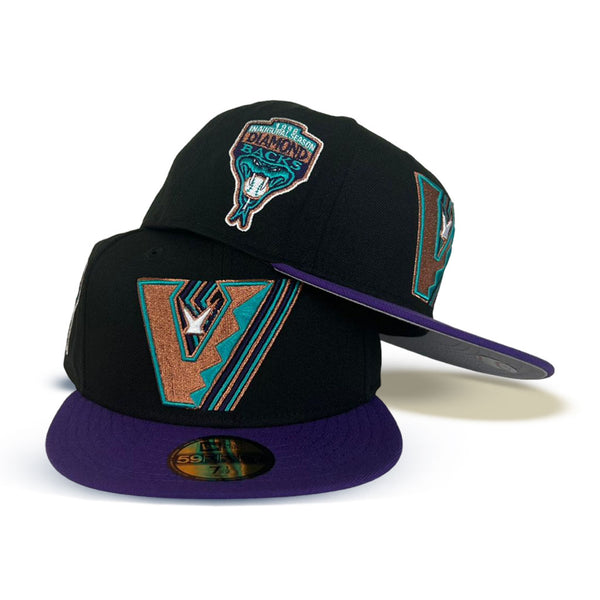Black Script Arizona Diamondbacks 1998 Inaugural Season Fitted ...