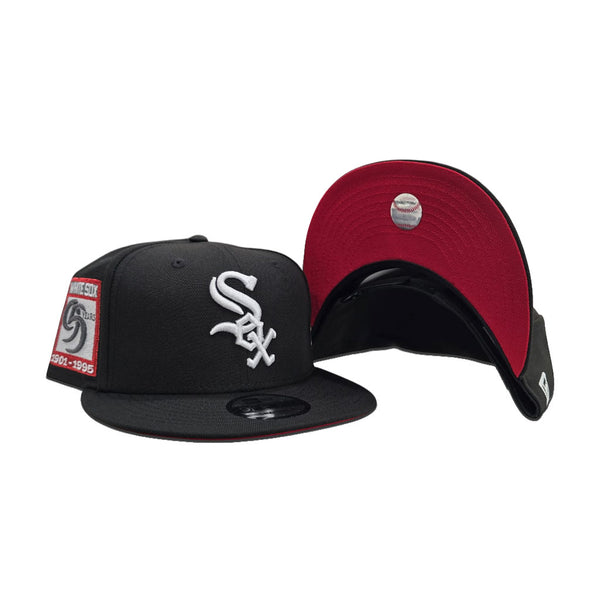 Black Chicago White Sox Red Bottom 95 Years Side Patch New Era 9Fifty ...