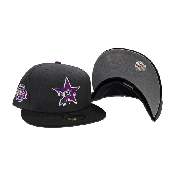 Dark Gray Houston Astros Drip Logo Black Visor Gray Bottom 2005 World ...