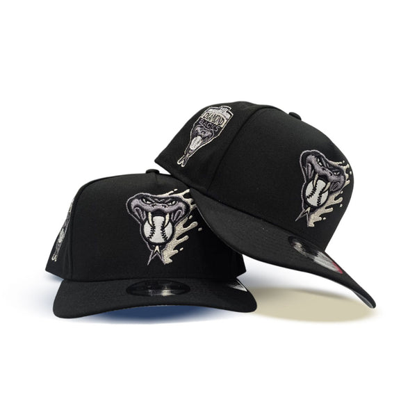 Black Paint Splash Arizona Diamondbacks Curved Brim Gray Bottom 1998 I ...