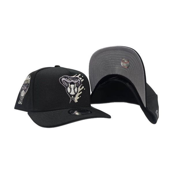 Black Paint Splash Arizona Diamondbacks Curved Brim Gray Bottom 1998 I ...