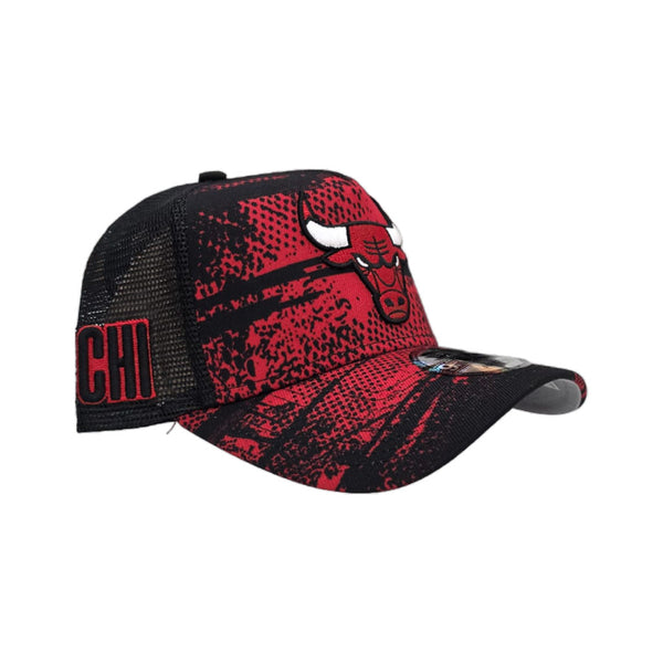 Black/Red Tip Off Chicago Bulls Curved Brim Gray Bottom NBA CHI Side P ...