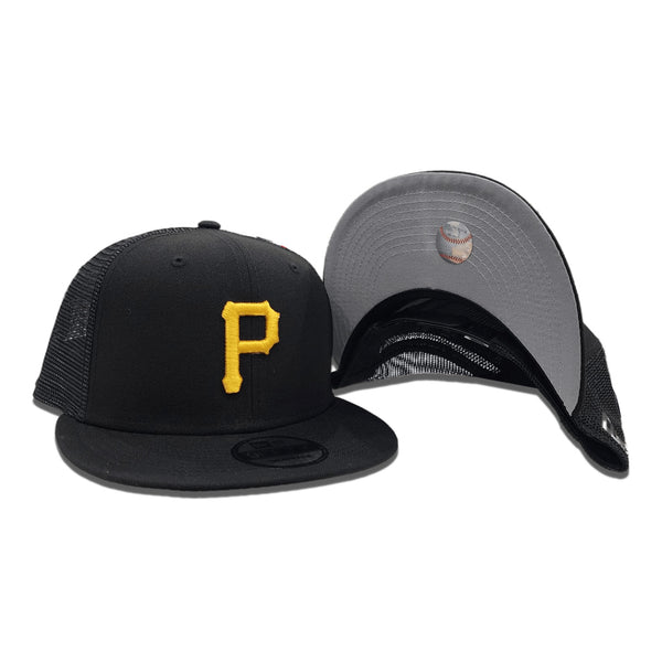 Black Trucker Pittsburgh Pirates Gray Bottom New Era 9Fifty Snapback ...
