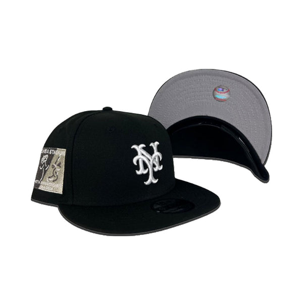 Black New York Mets Gray Bottom Shea Stadium 40th Anniversary Side Pat ...