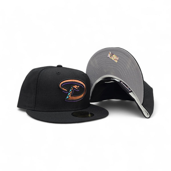 Black Arizona Diamondbacks True Authentic On Field New Era Fitted ...