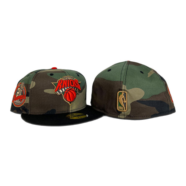 Satin Black NY Knicks Space Logo Royal Blue Visor 2x Champions Fitted ...