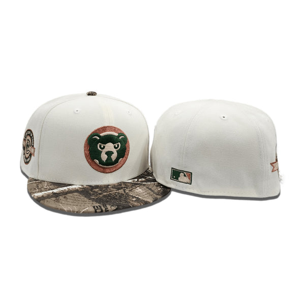 Off White Chicago Cubs Real Tree visor Gray Bottom A Century Wrigley F ...
