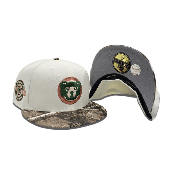 Off White Chicago Cubs Real Tree visor Gray Bottom A Century Wrigley F ...