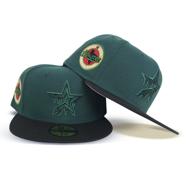 Dark Green Houston Astros Black Visor Drip Logo Gray Bottom Celebratin ...