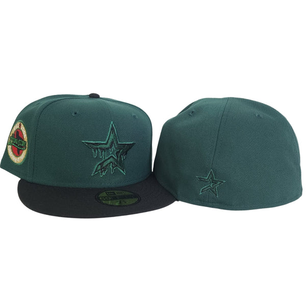 Dark Green Houston Astros Black Visor Drip Logo Gray Bottom Celebratin ...