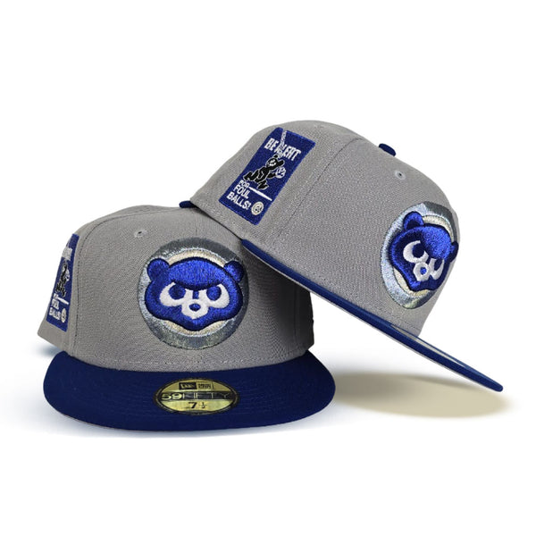 Gray Chicago Cubs Royal Blue Visor Gray Bottom Be Alert Foul Balls Sid ...