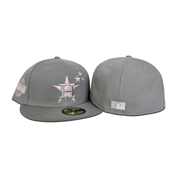 Gray Houston Astros Three Stars Pink Bottom 2005 World Series Side Pat ...