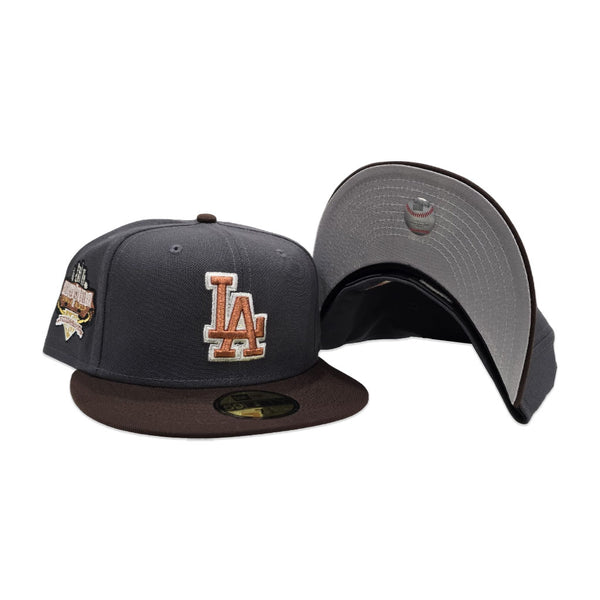 Dark Gray Los Angeles Dodgers Brown Visor Gray Bottom 40th Anniversary ...