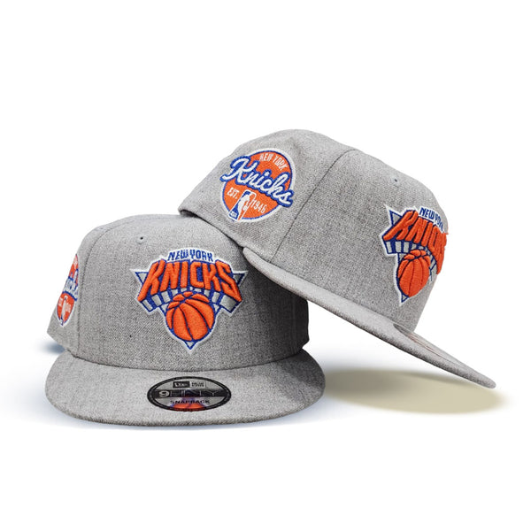 Heather Gray New York Knicks Gray Bottom 1946 Established Side Patch N ...