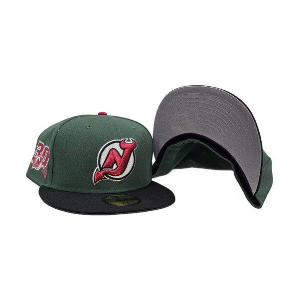 Pine Green Glow In The Dark New Jersey Devils Black Visor Gray Bottom ...