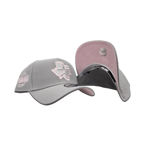 Light Gray Houston Astros Curved Brim Pink Bottom 2005 World Series Si ...