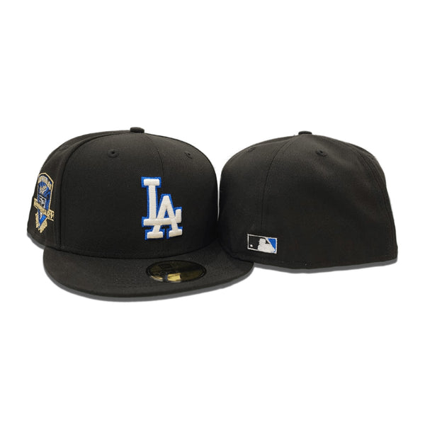 Black LA Dodgers 50th Anniversary Side Patch New Era 59Fifty Fitted ...