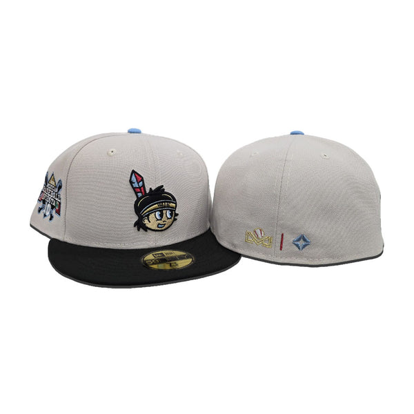 Stone Mascot Logo Yaquis De Obregon Black Visor Gray Bottom Mexican Ba ...