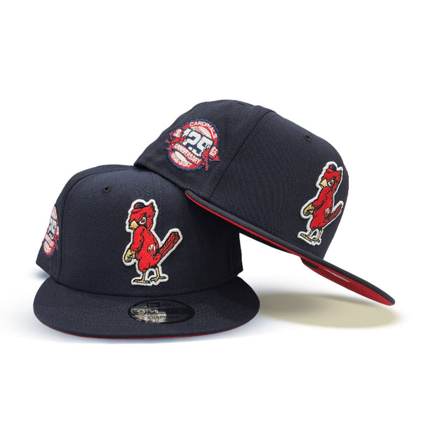 Navy Blue St. Louis Cardinals Red Bottom 125th Anniversary Side Patch ...