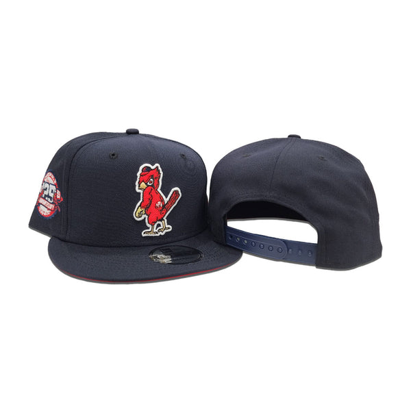 Navy Blue St. Louis Cardinals Red Bottom 125th Anniversary Side Patch ...