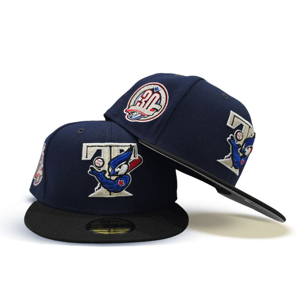 Navy Blue Toronto Blue Jays Black Visor Gray Bottom 30th Anniversary S ...