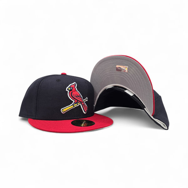 Navy Blue St. Louis Cardinals True Authentic On Field Fitted Cap ...