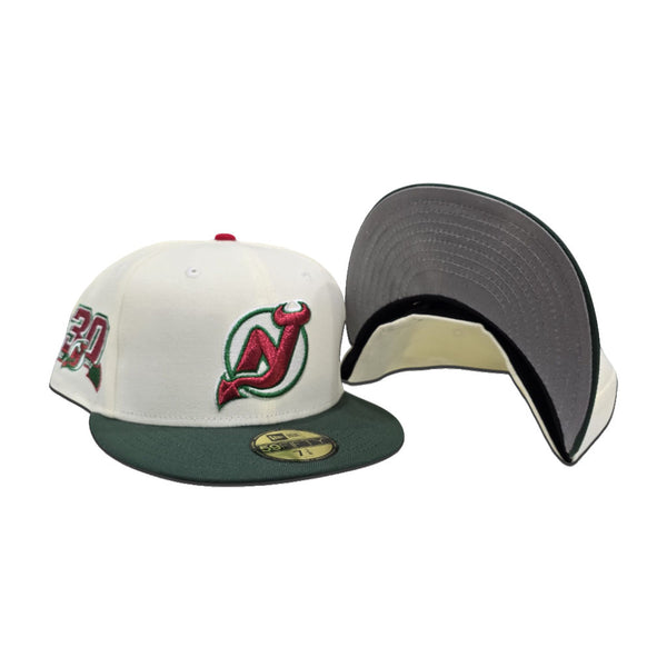 Off White New Jersey Devils Green Visor Gray Bottom 30th Anniversary S ...