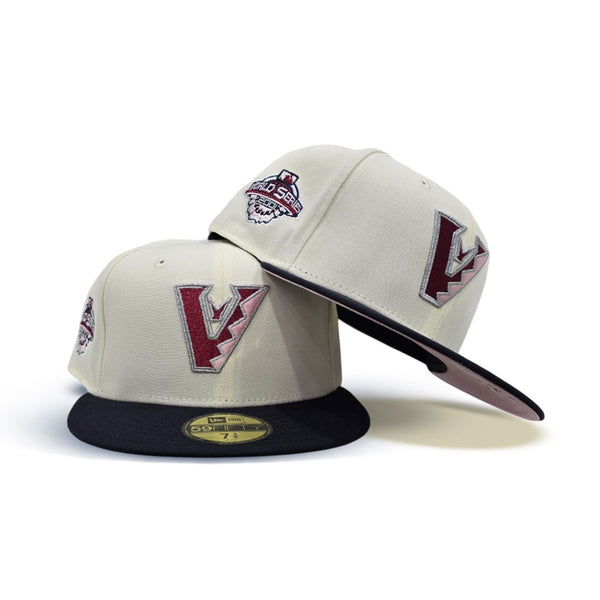 Off White Upside Down Arizona Diamondbacks Navy Blue Visor Pink Bottom ...