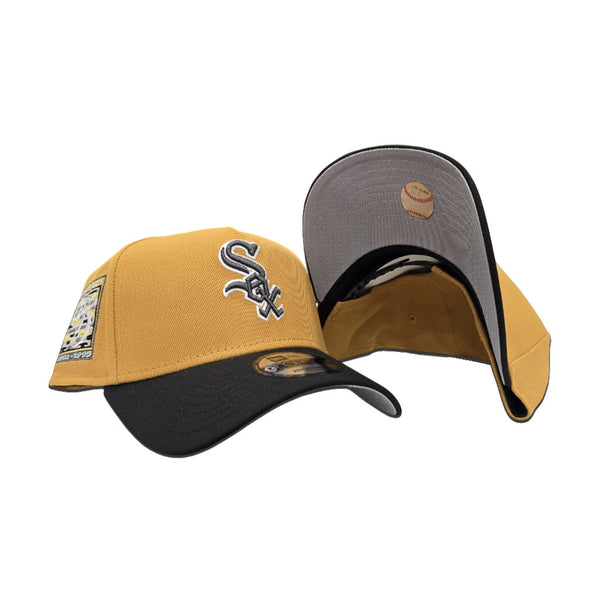 Panama Tan Chicago White Sox Black Curved Brim Gray Bottom 95 Years Si ...