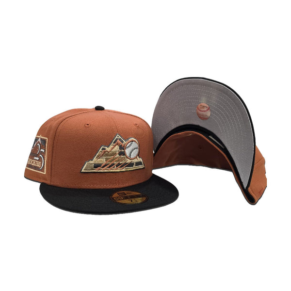Rust Colorado Rockies Black Visor Gray Bottom 25th Anniversary Side Pa ...