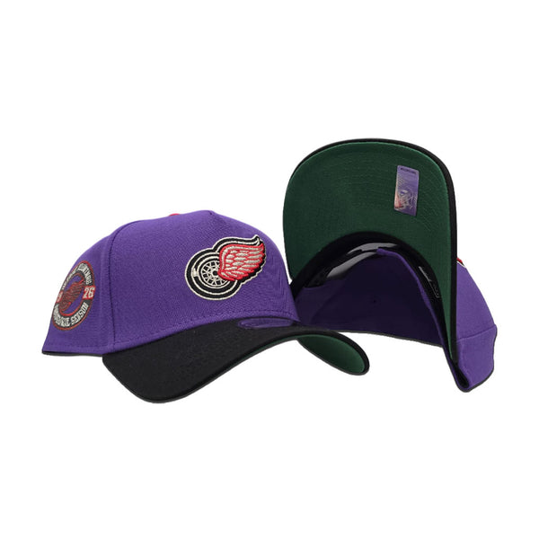 Purple Detroit Red Wings Black Curved Brim Green Bottom 1926 Inaugural ...
