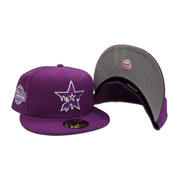Grape Purple Houston Astros Drip Logo Gray Bottom 2005 World Series Si ...