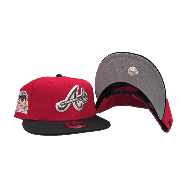 Red Atlanta Braves Black Visor Gray Bottom 2000 All Star Game Side Pat ...