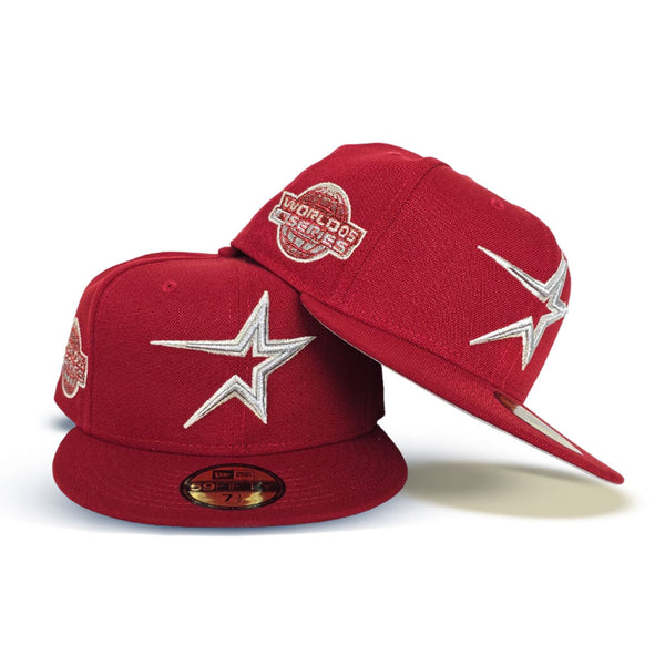 Red Houston Astros Gray Bottom 2005 World Series Side Patch New Era 59 ...