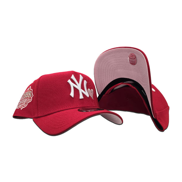 Red New York Yankees Curved Brim Pink Bottom 1999 World Series Side Pa ...