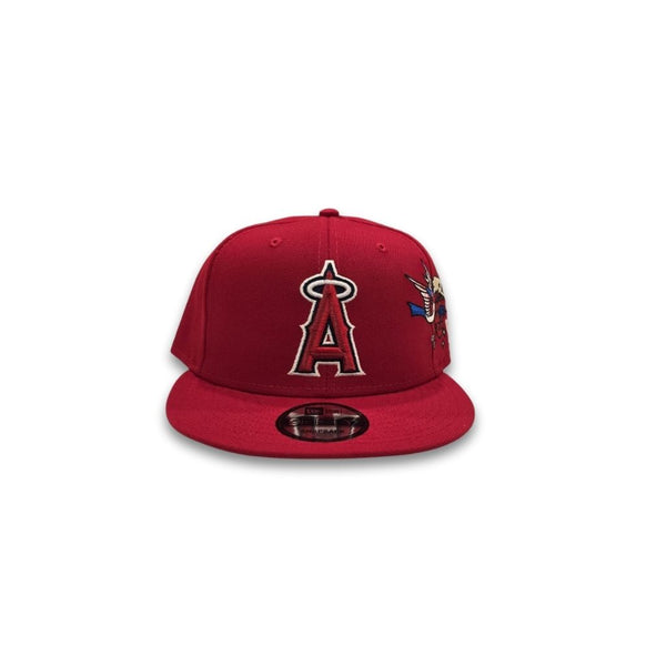 Red Los Angeles Angels Gray Bottom City Art Side Patch New Era 9Fifty ...