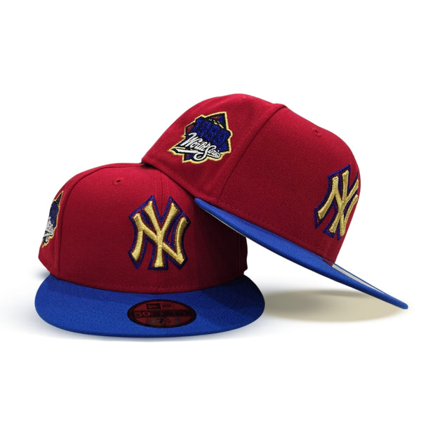 Red New York Yankees Royal Blue Gray Bottom 1999 World Series Side Pat ...