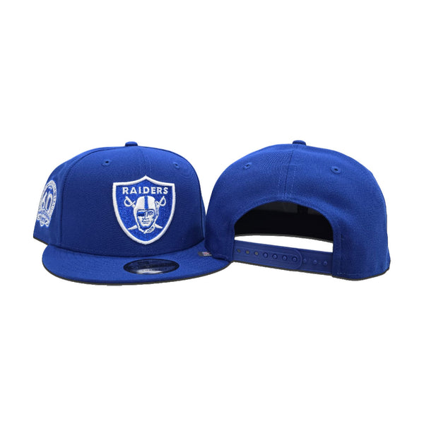 Royal Blue Las Vegas Raiders Gray Bottom 60th Anniversary New Era 9Fif ...