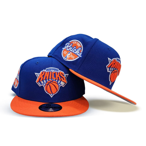 Royal Blue New York Knicks Orange Visor Gray Bottom 1946 Established S ...