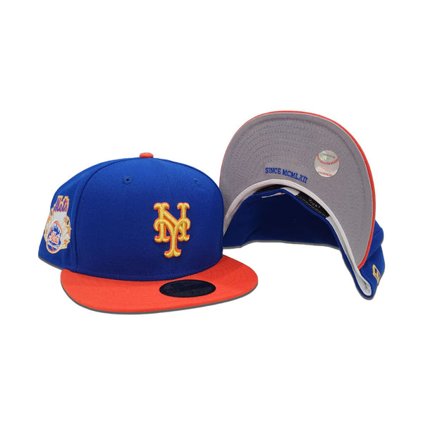 Royal Blue New York Mets Orange Visor Gray Bottom Gameday Gold Pop Sta ...