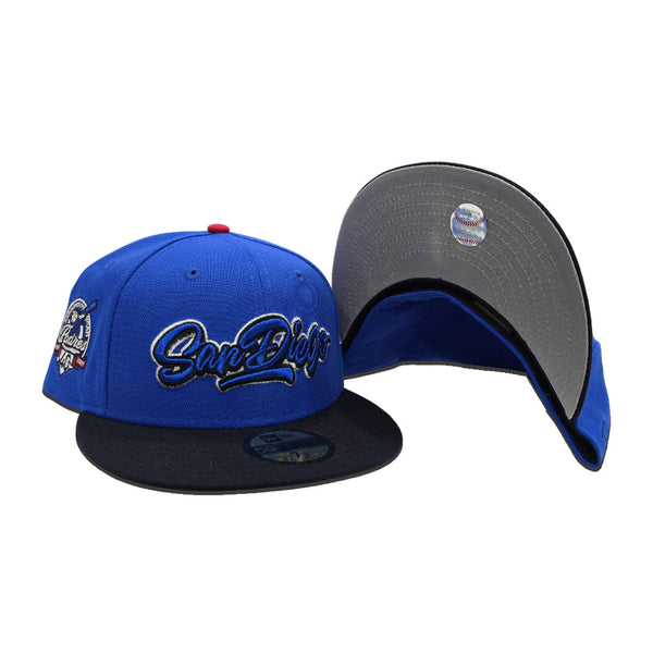 Royal Blue San Diego Padres Script Navy Blue Visor Gray Bottom 40th An ...