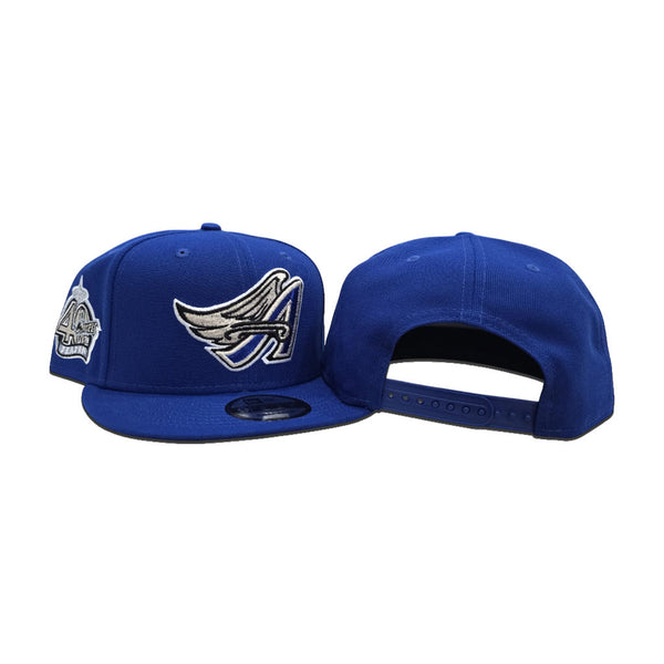 Royal Blue Anaheim Angels Gray Bottom 40th Anniversary Side Patch 9Fif ...